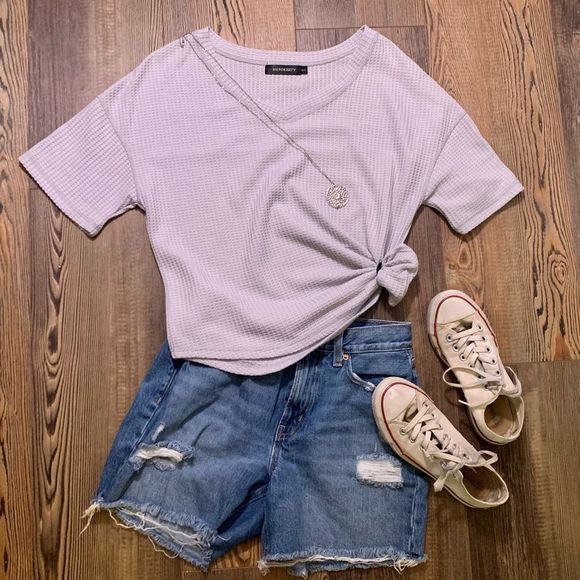 Merokeety | Tops | Merokeety Loose Fit Waffle Knit Top | Poshmark